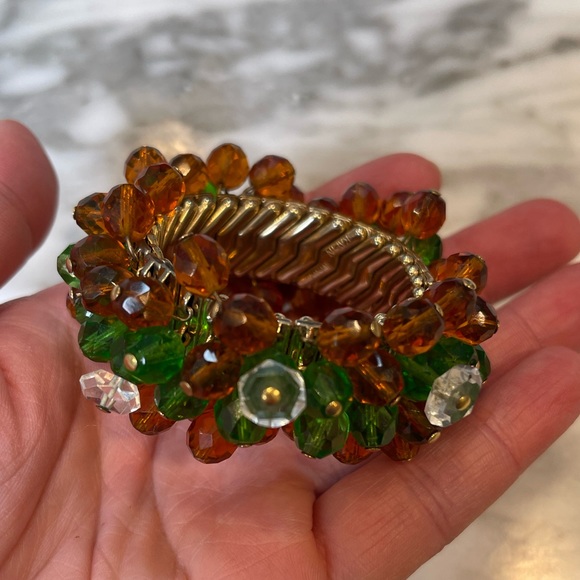 Kafin New York | Jewelry | Vintage Kafin New York Green Amber Clear ...